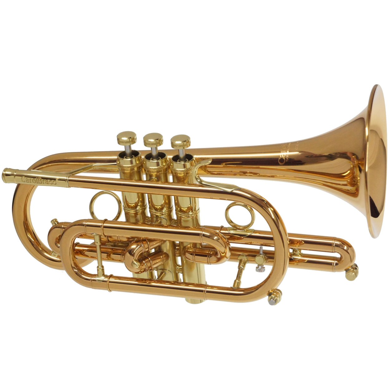 CarolBrass CCR-8880-GSS-L Cornet 85% gold brass lacquer finish