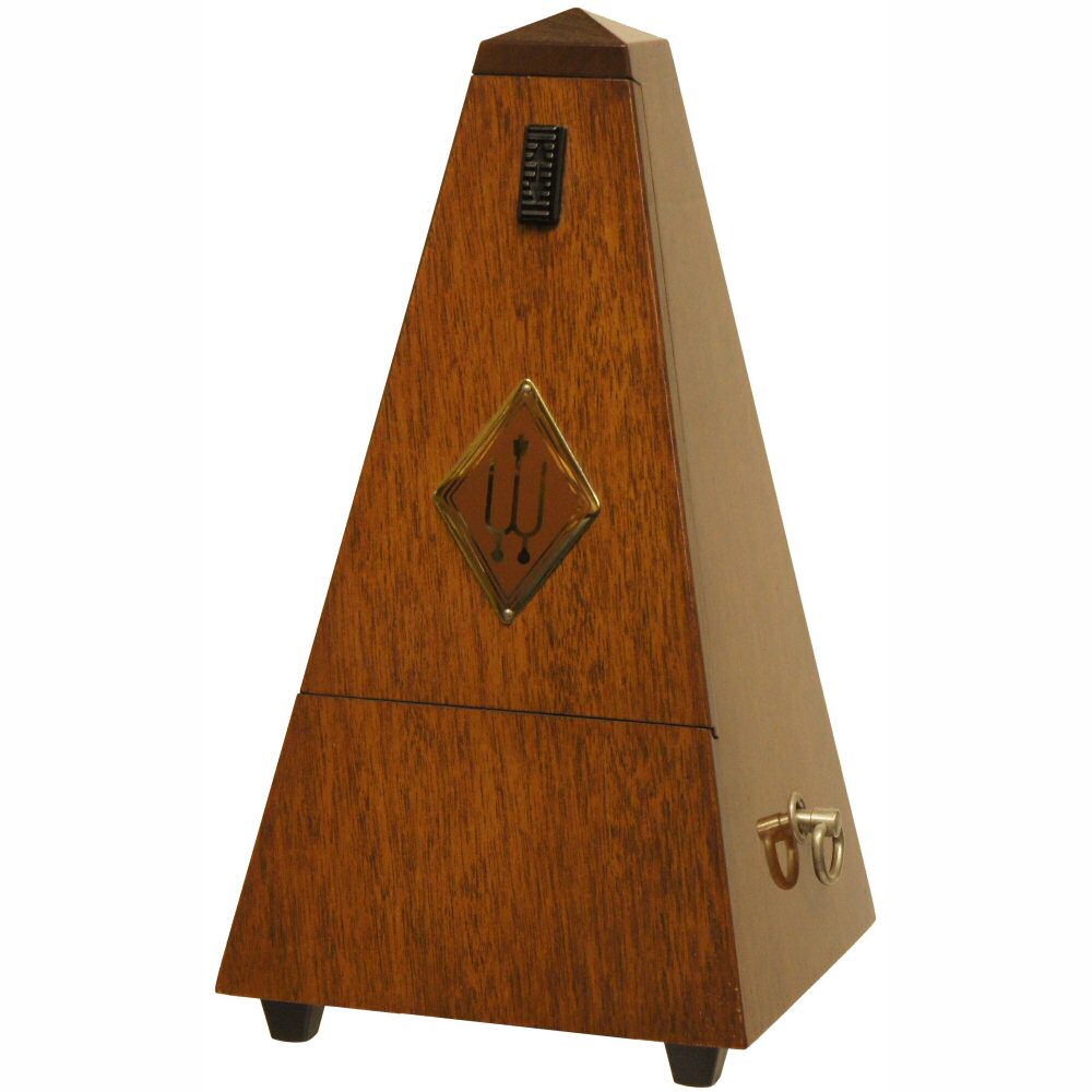 Wittner Pyramid metronome - glossy walnut - Trevor Jones Brass & Woodwind