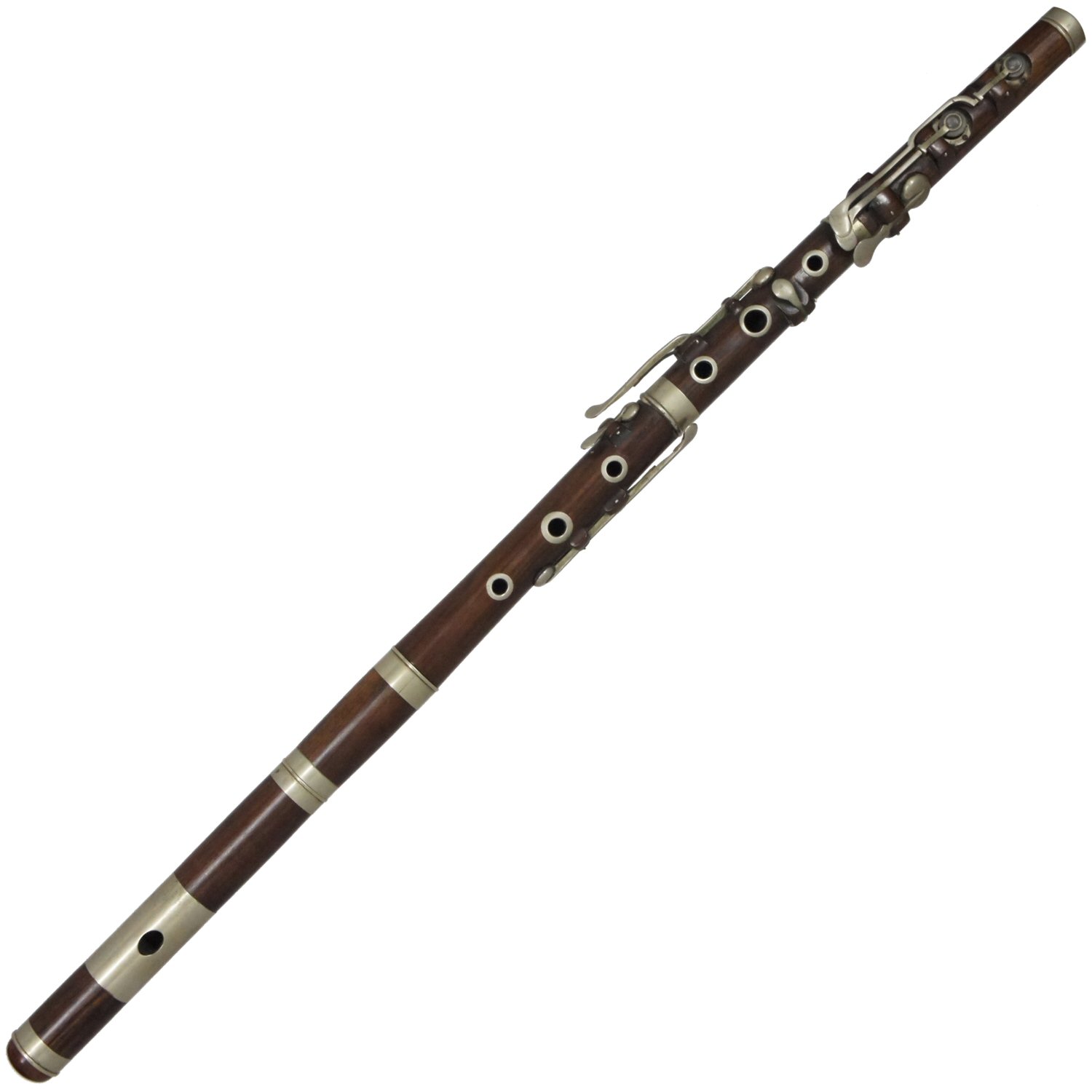 J Moore Wooden Flute for restoration. In nice cosmetic condition