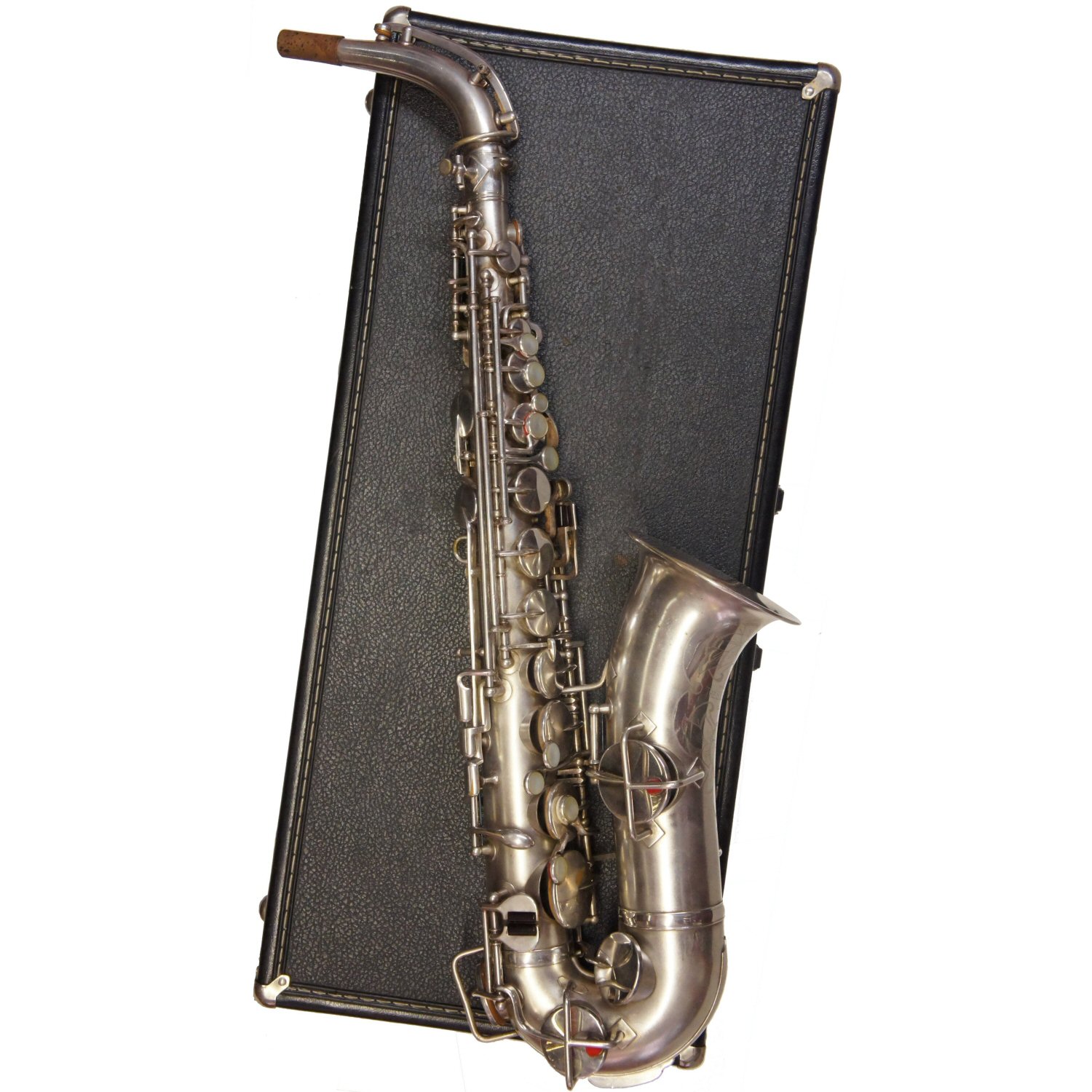 King Alto Sax C1928 Soldered chimneys Silver plated