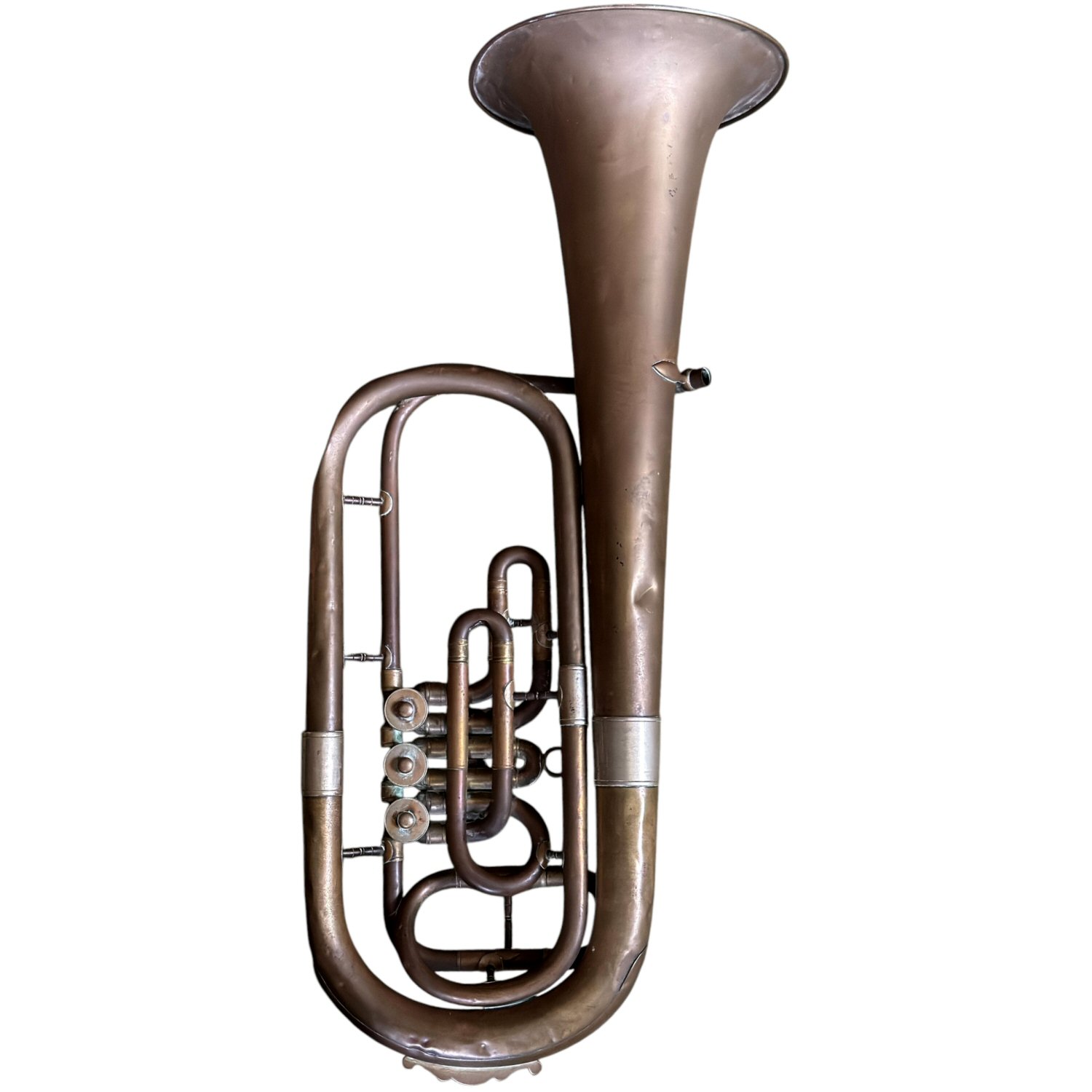 Vintage Rotary Valve Baritone Horn